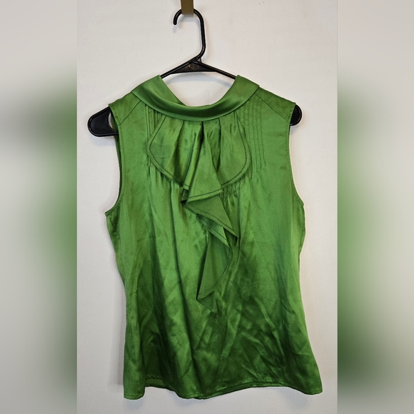 Magaschoni | Tops | 7 Magaschoni Green Sleeveless Top 100 Silk | Poshmark